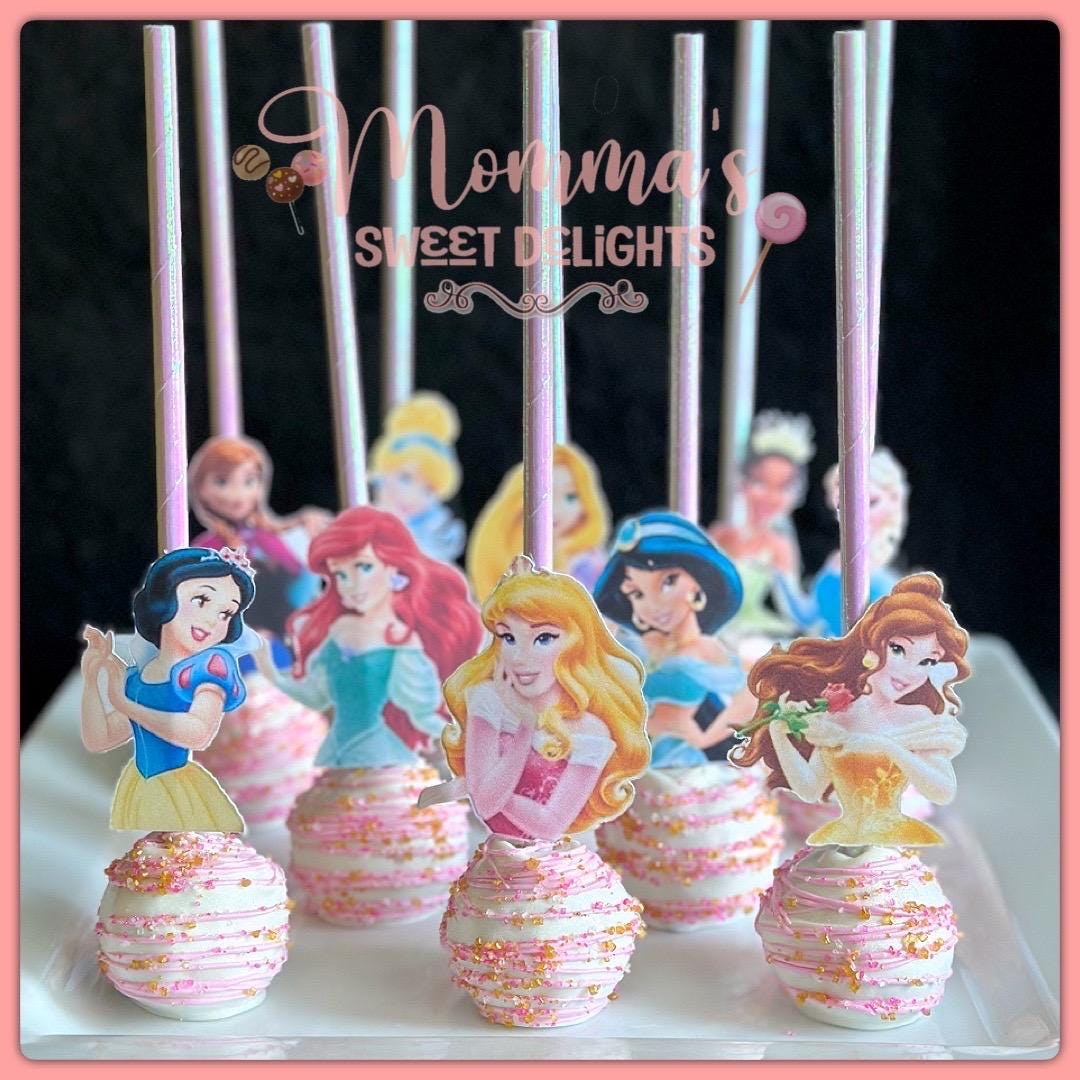 Princess Cake Pops, Princess Party, Party Favors, Tiana Party, Birthday ...