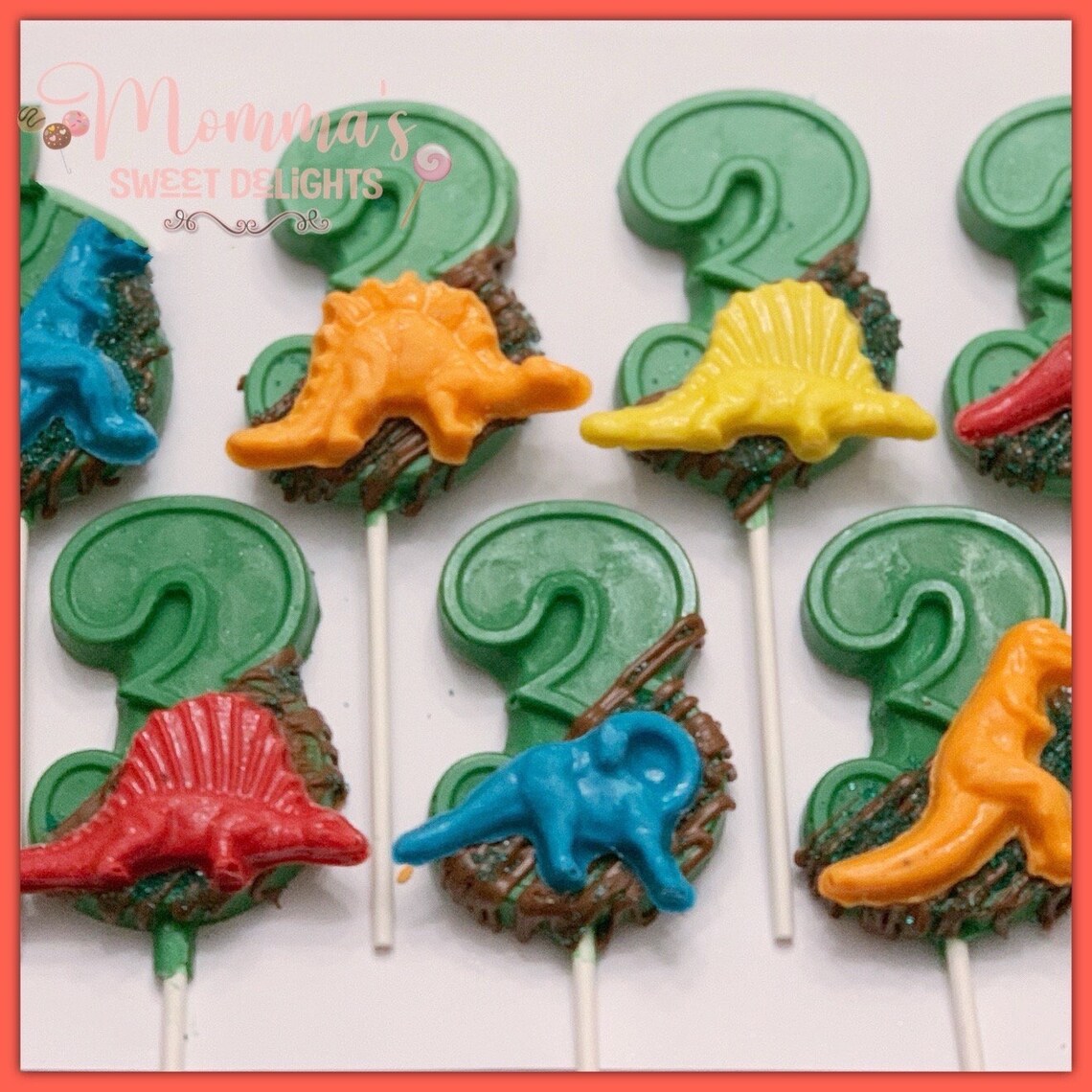 Dinosaur Chocolate Lollipops, Dinosaur Party Favors, Dino Party, Dino ...