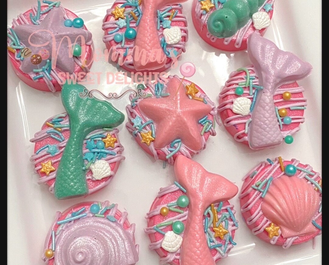 Mermaid Chocolate Covered Oreos. Mermaid Party, Mermaid Chocolate ...