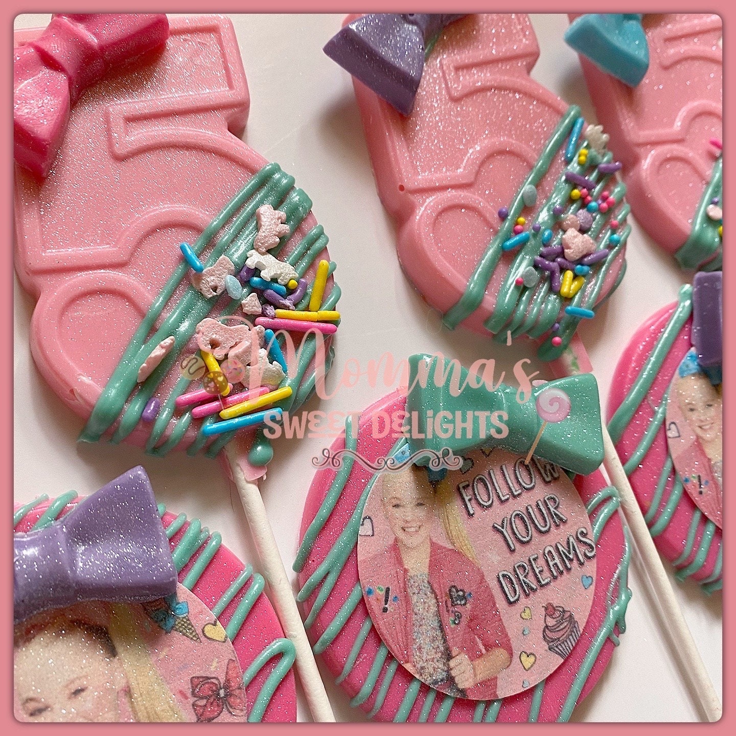 Jojo Siwa Chocolate Lollipops, Jojo Birthday Party, Jojo Siwa Party Favors, Jojo Candy, Girl ...