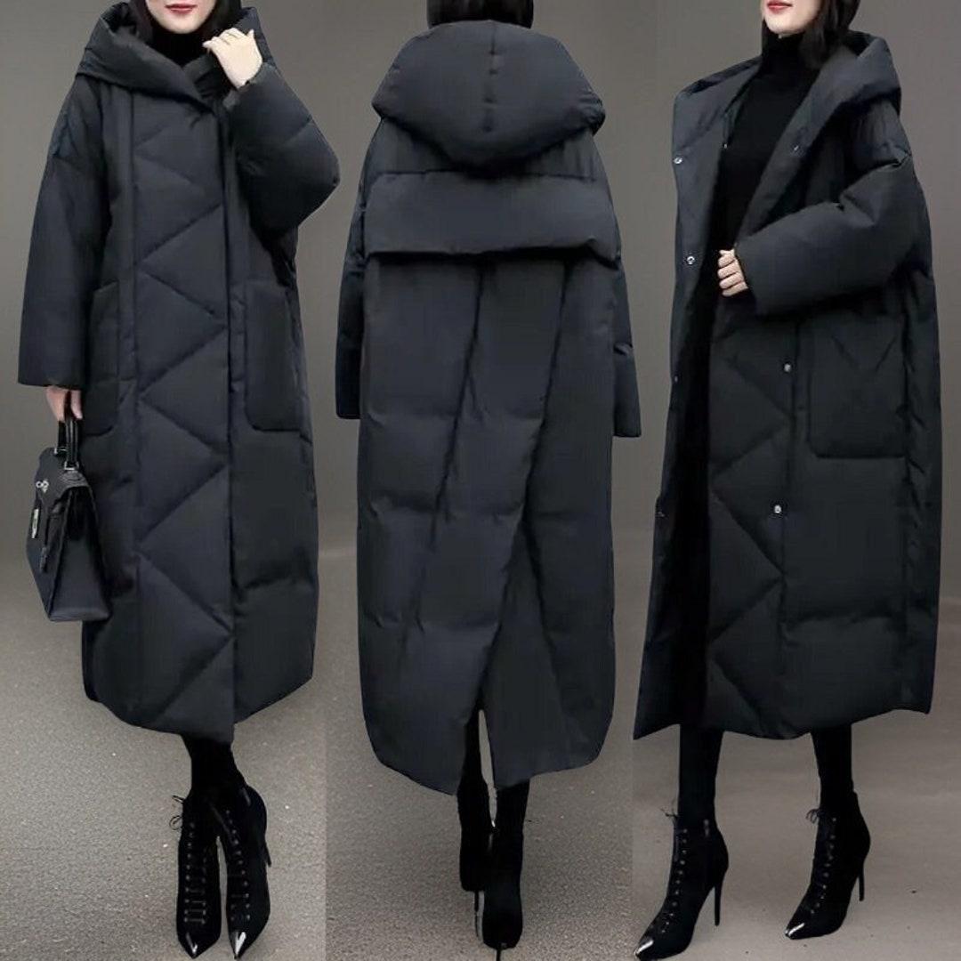 European Winter New Coat Down Cotton Women Coat Large Loose Medium ...