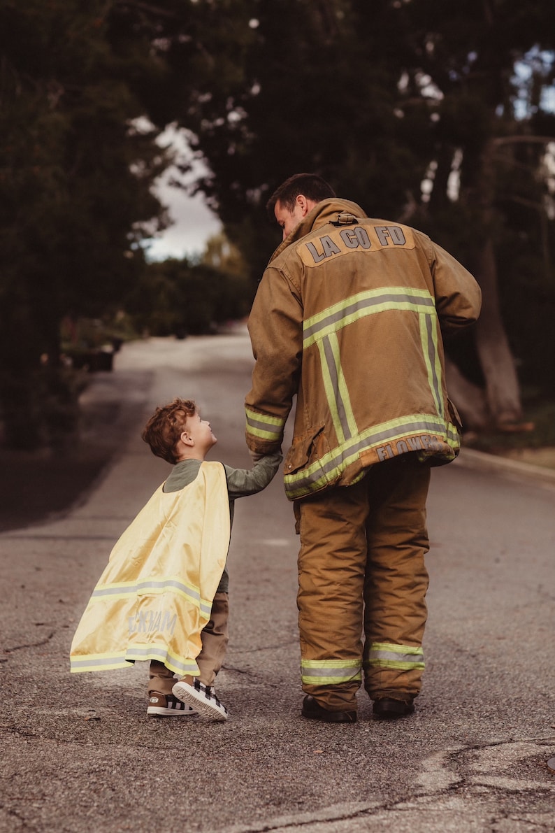 Children’s Firefighter Turnout Capes - Kids Birthday Parties - Etsy