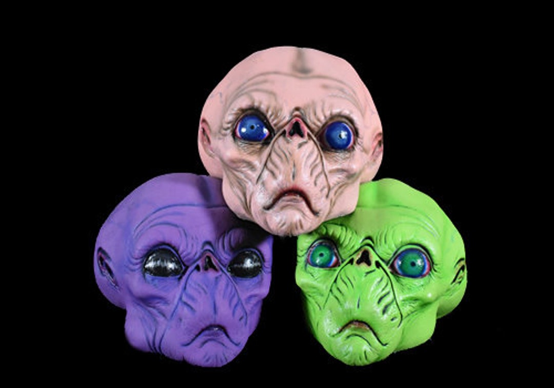 Neon E.T. Alien Extraterrestrial Mask - Etsy