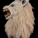White Lycan Howling Werewolf Mask - Etsy