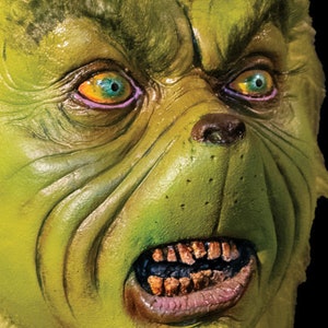 The Mean One - Jim Carrey Grinch Movie Halloween Mask Bust - Etsy