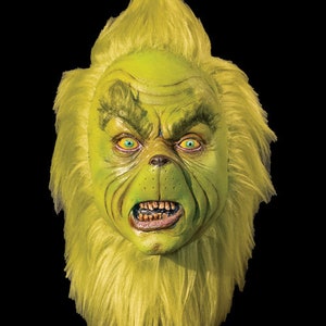 The Mean One - Jim Carrey Grinch Movie Halloween Mask Bust - Etsy