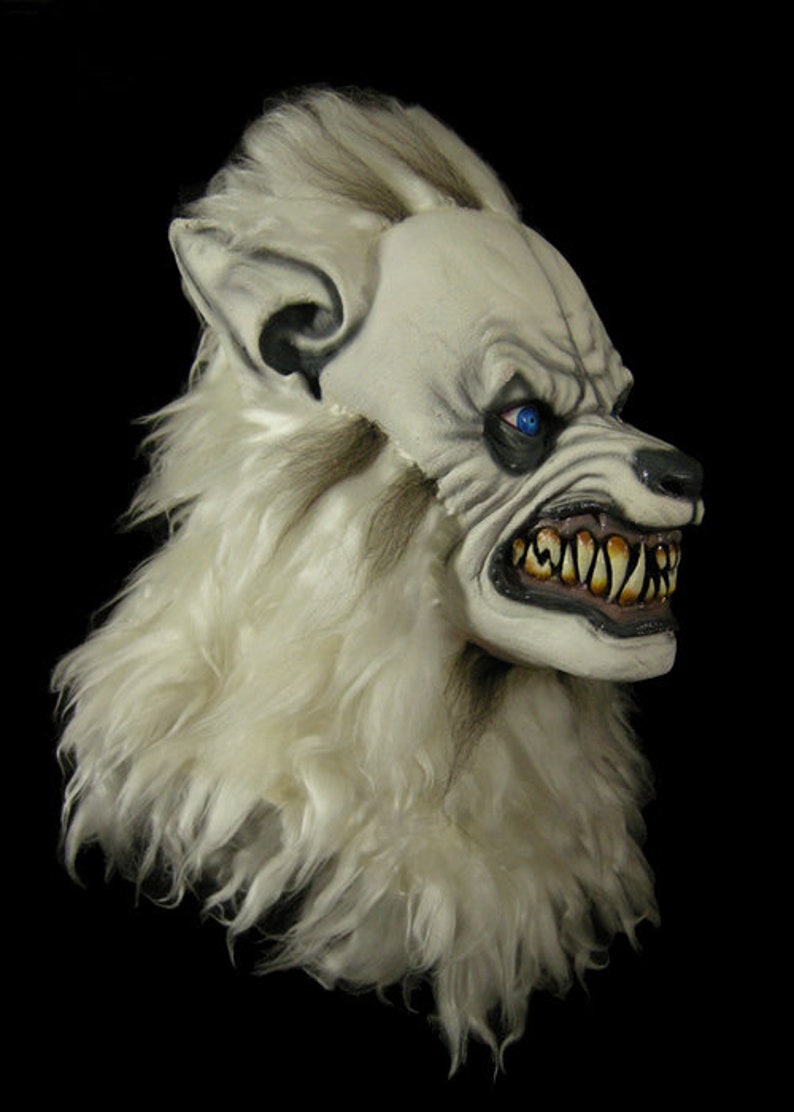 White Wolf Werewolf Snow Wolf Mask - Etsy