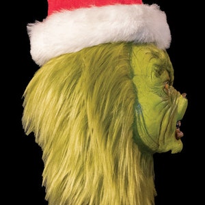The Mean One - Jim Carrey Grinch Movie Halloween Mask Bust - Etsy