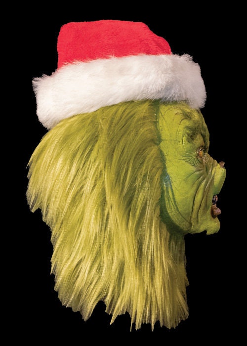 The Mean One - Jim Carrey Grinch Movie Halloween Mask Bust - Etsy