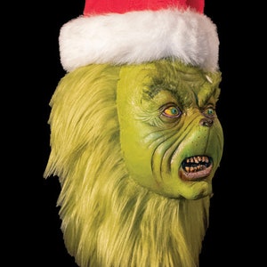 The Mean One - Jim Carrey Grinch Movie Halloween Mask Bust - Etsy