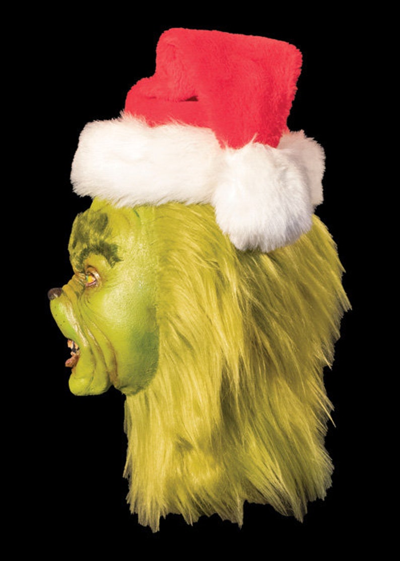 The Mean One - Jim Carrey Grinch Movie Halloween Mask Bust - Etsy