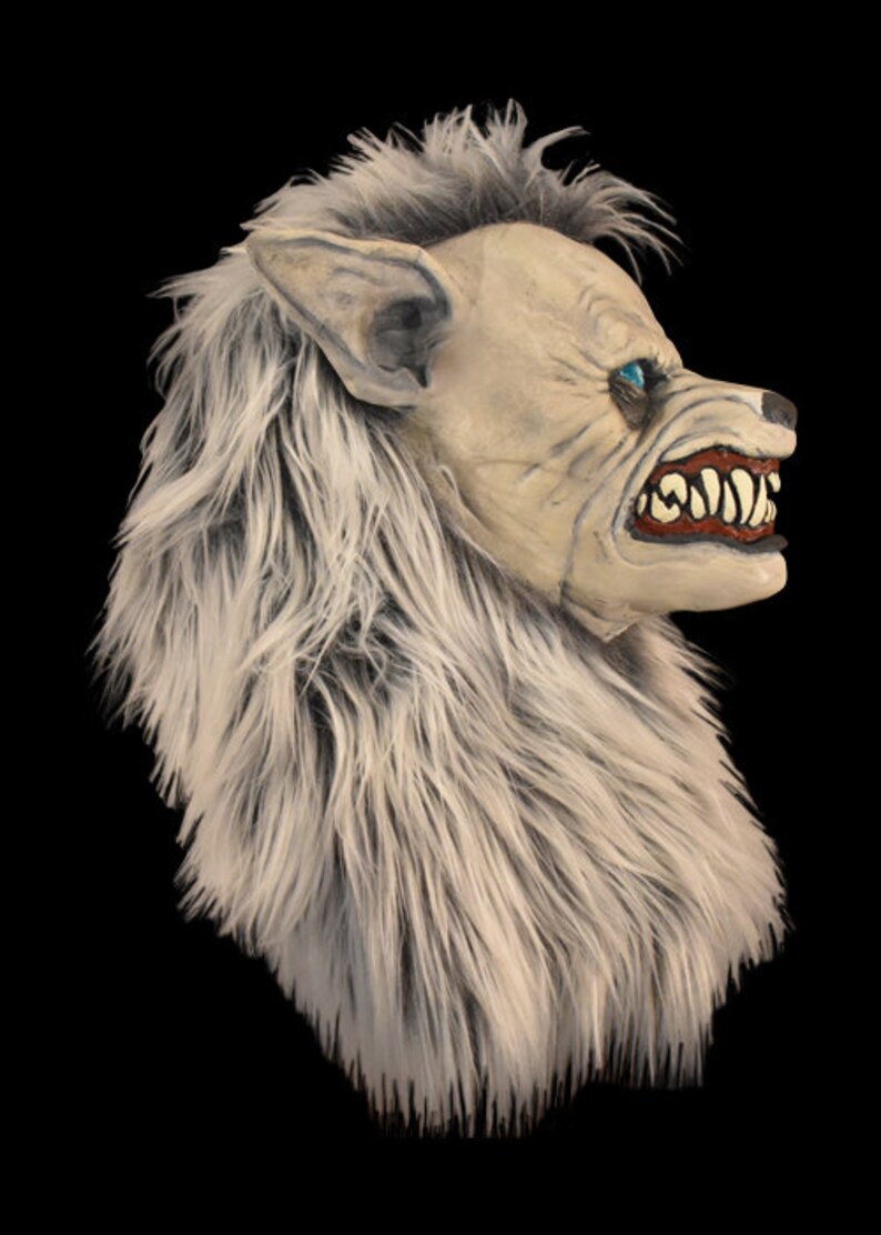 White Werewolf Halloween Mask - Etsy