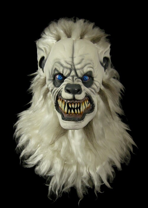 White Wolf Werewolf Snow Wolf Mask - Etsy