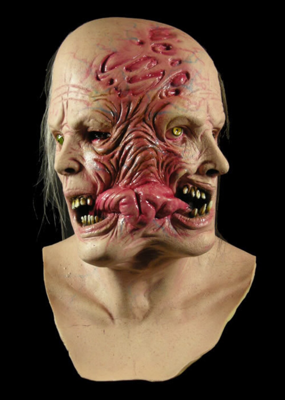 The Thing Two Face Conjoined Demented Freak Mask - Etsy