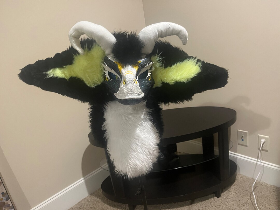 Mini Partial Raptor Mask Black/yellow - Etsy