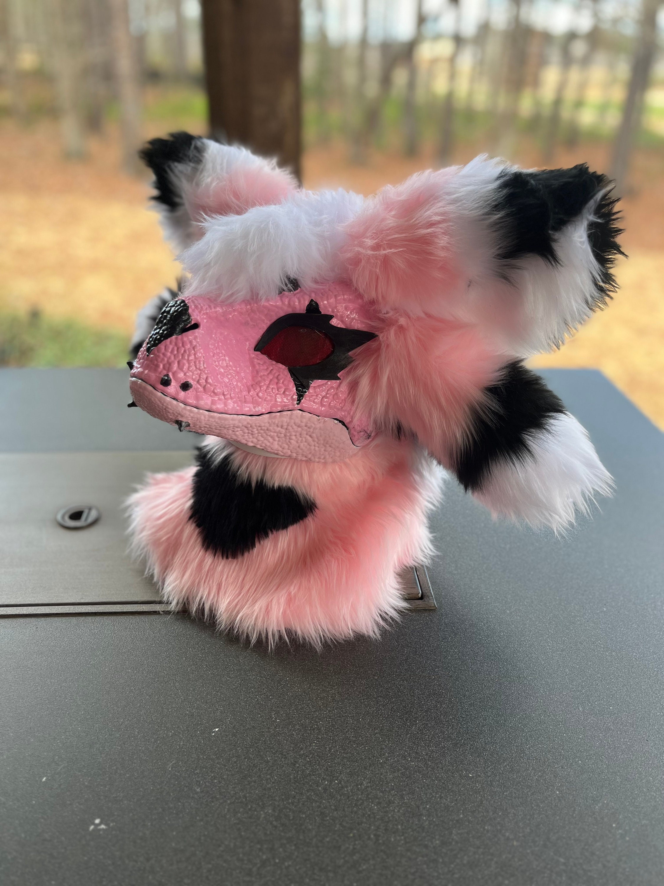 Dino Mask Furry Premade - Etsy