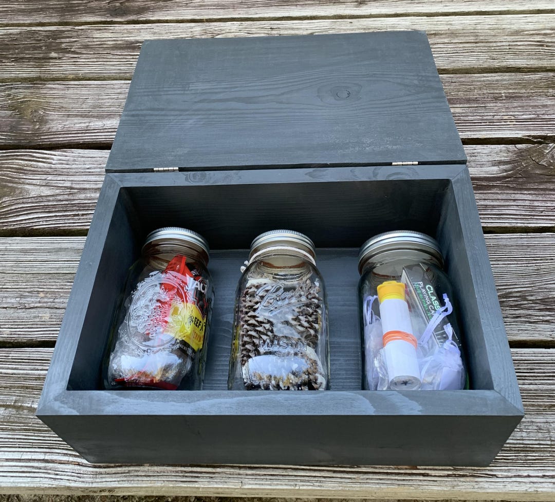 Men's Gift Box - Handmade Wood Box With Lid - Men's Gift Basket - Etsy