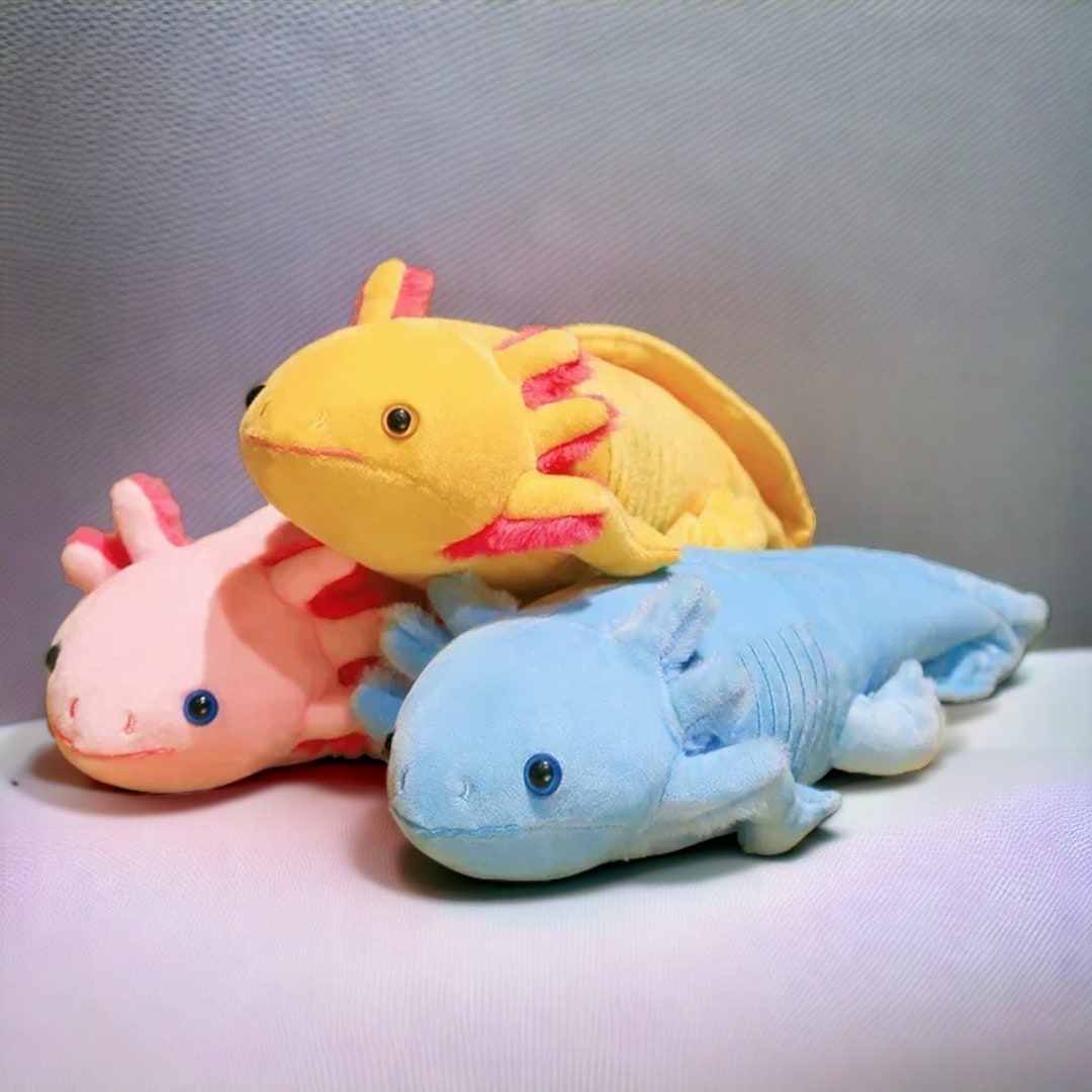 Cute Axolotl Plush Teddy Toy Kawaii Newt Plush Colorful - Etsy