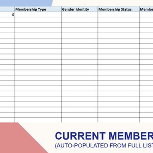 Excel Spreadsheet Template: Club Member Database (aus Date Formatting ...