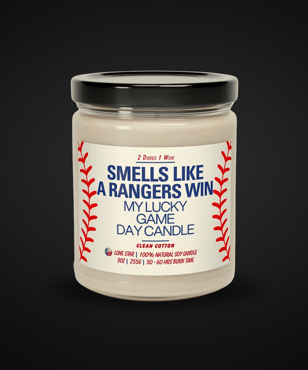 Smells Like A Rangers Win Candle Baseball Candle Gift Texas Rangers ...