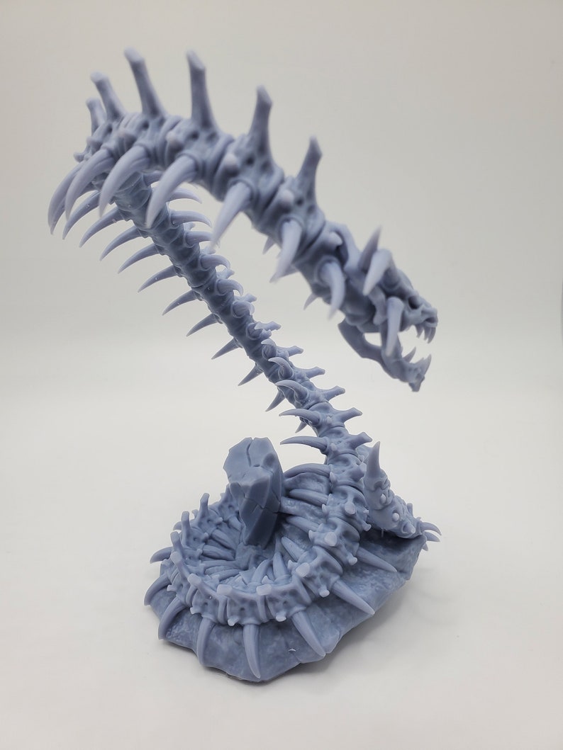 Bone Snake Token, Bone Snake Mini, Undead Snake Miniature, Snake Dnd ...