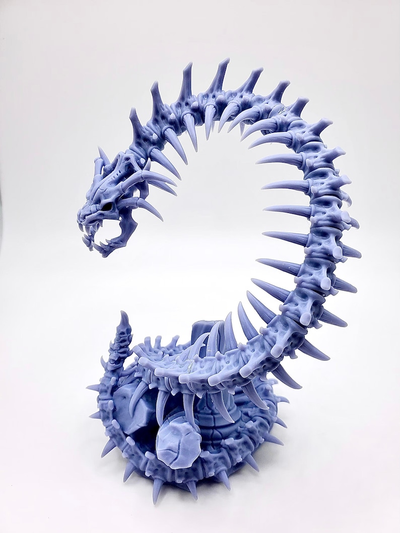 Bone Snake Token, Bone Snake Mini, Undead Snake Miniature, Snake Dnd ...