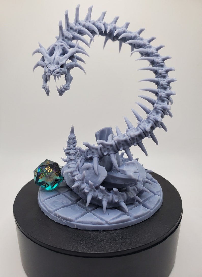 Bone Snake Token, Bone Snake Mini, Undead Snake Miniature, Snake Dnd ...