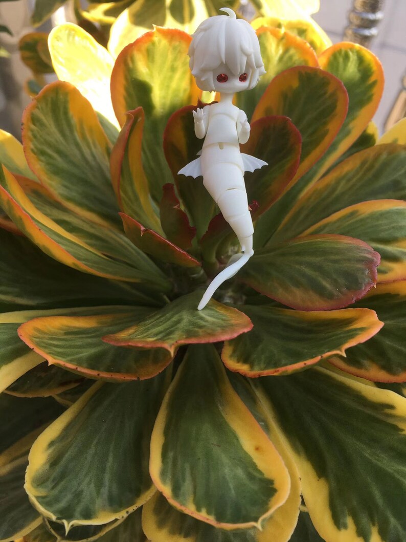 8cm BJD Mermaid Doll, Articulated Detachable Baby Doll, Mini Makeup BJD ...