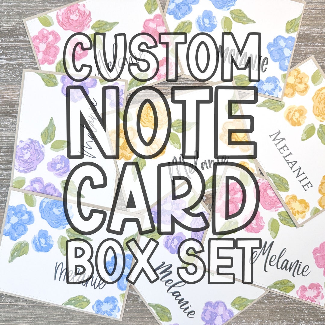 Custom Note Card Box Set - Etsy