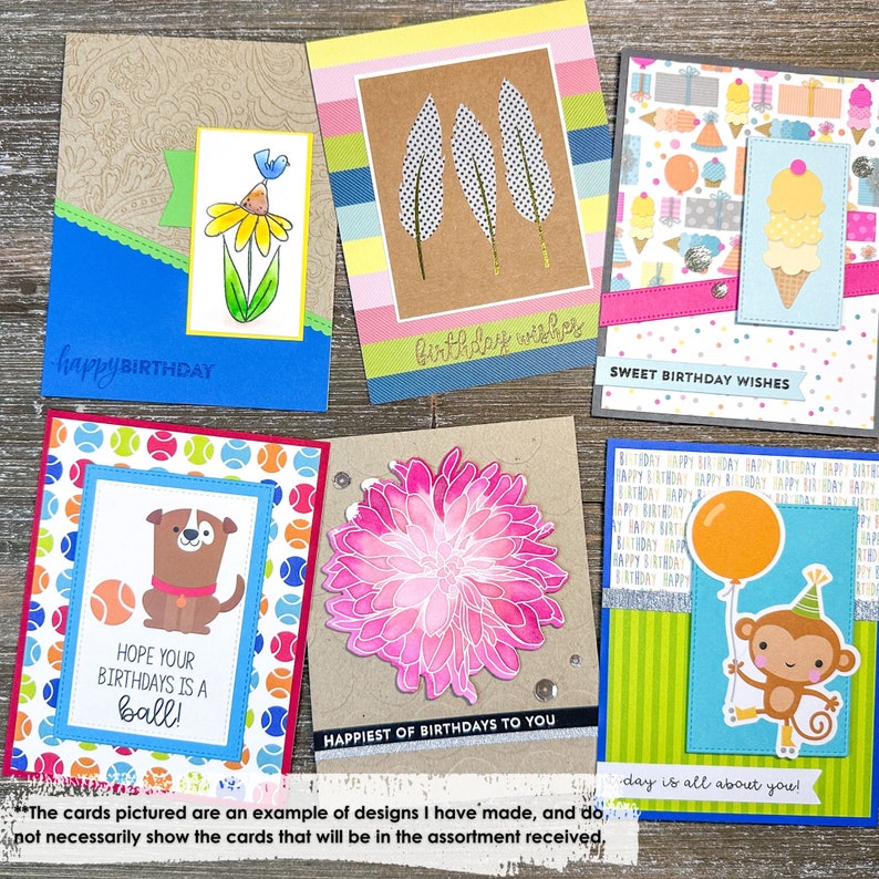 Assorted Handmade Birthday Cards - Etsy