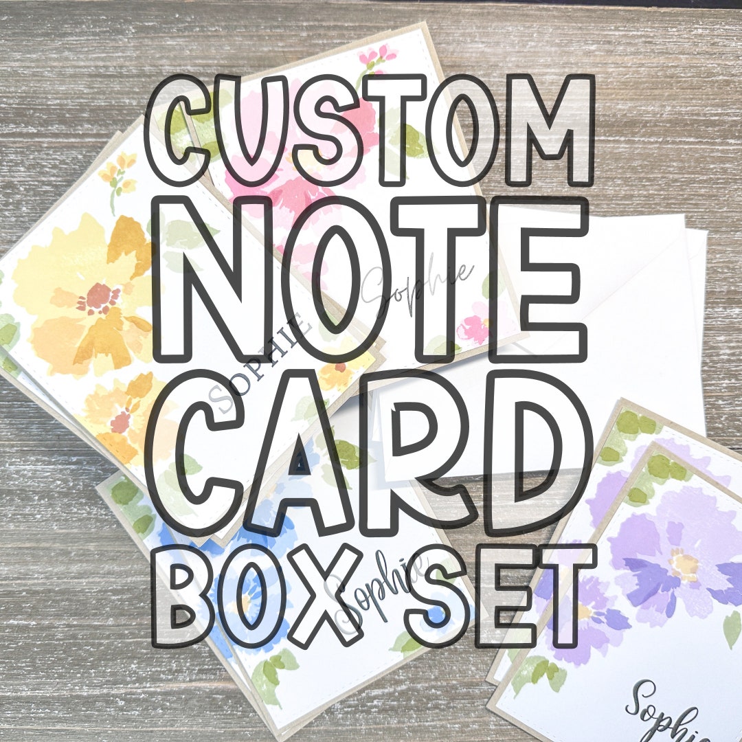 Custom Note Card Box Set - Etsy