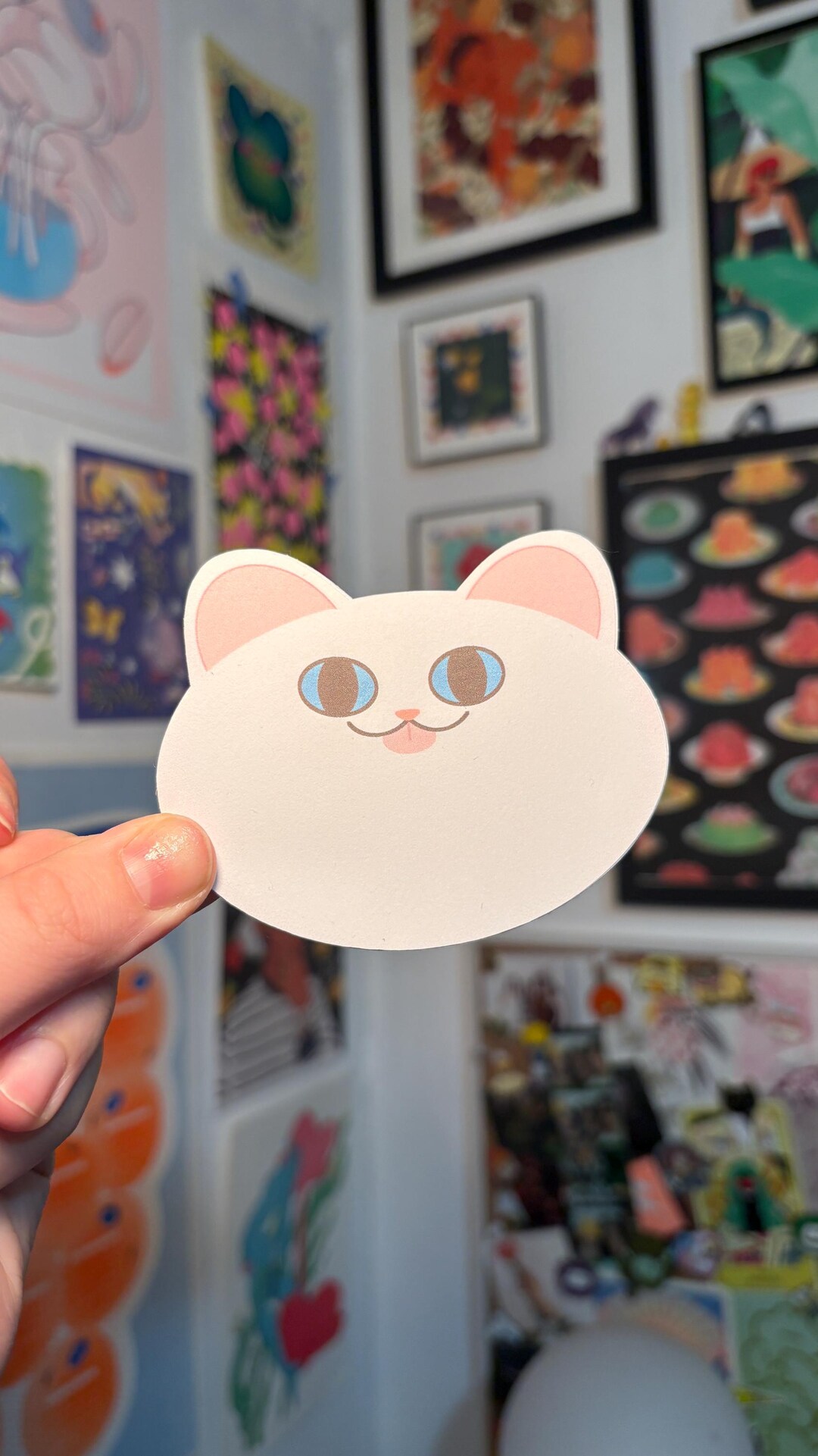 Handmade White Cat Memo Pad, Journal Notepads - Etsy