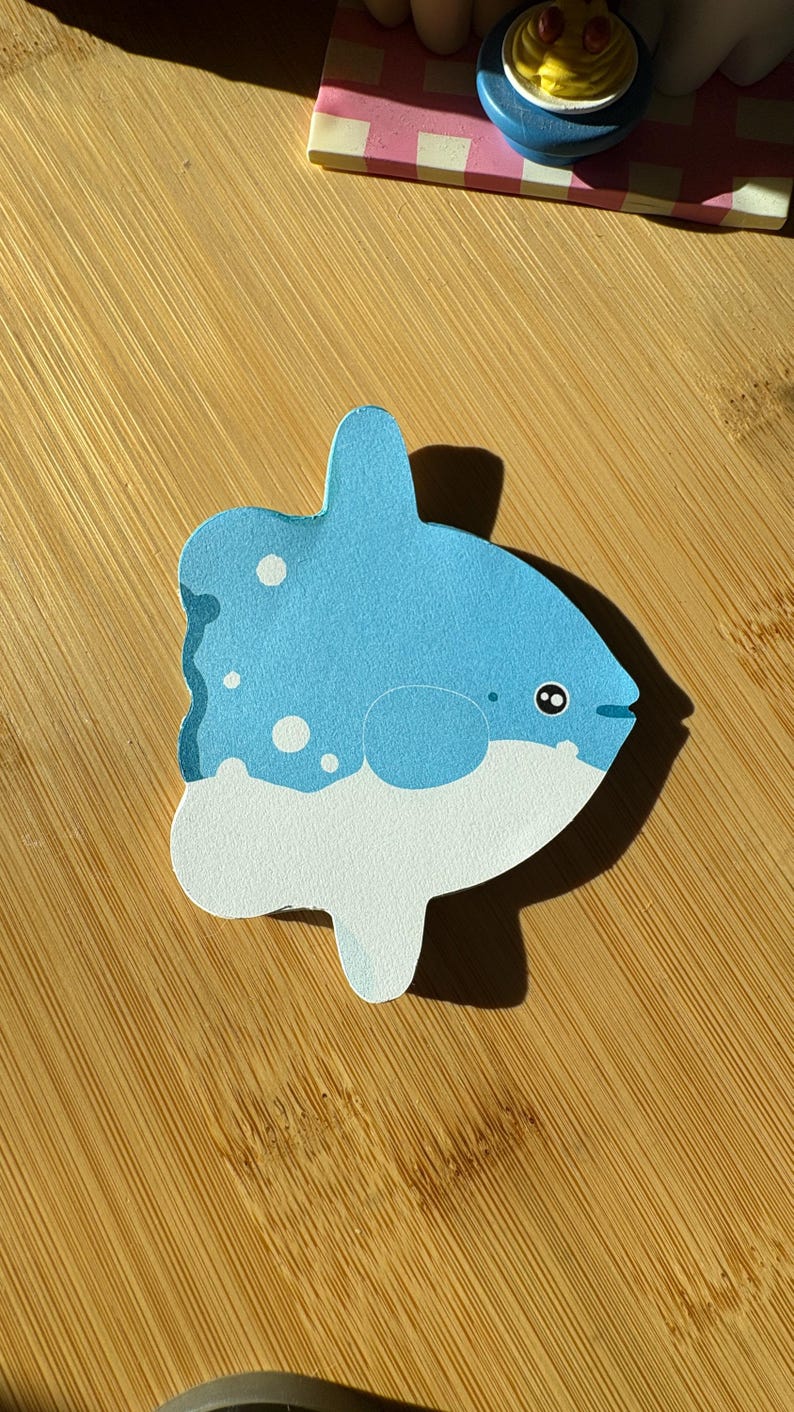 Handmade Silly Sunfish Memo Pad - Etsy
