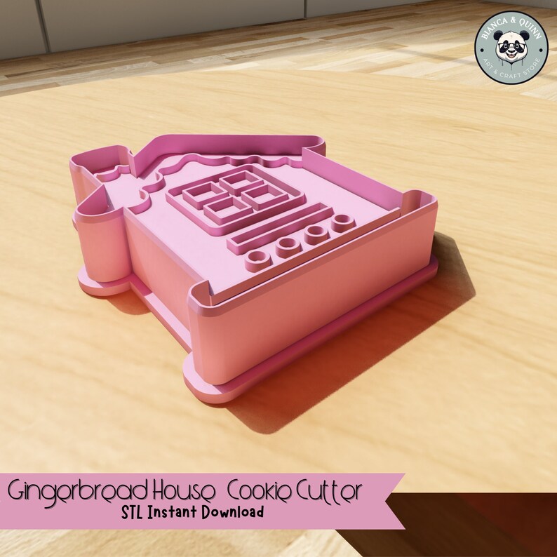 Gingerbread House Cookie Cutter STL File Instant Download for - Etsy