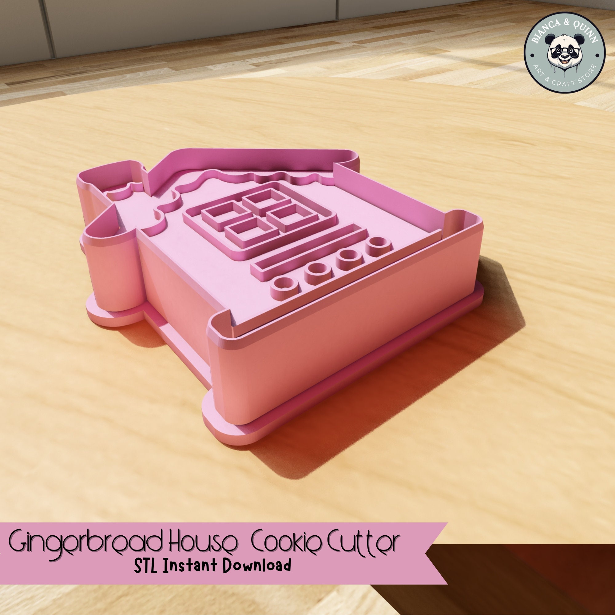 Gingerbread House Cookie Cutter STL File Instant Download for - Etsy