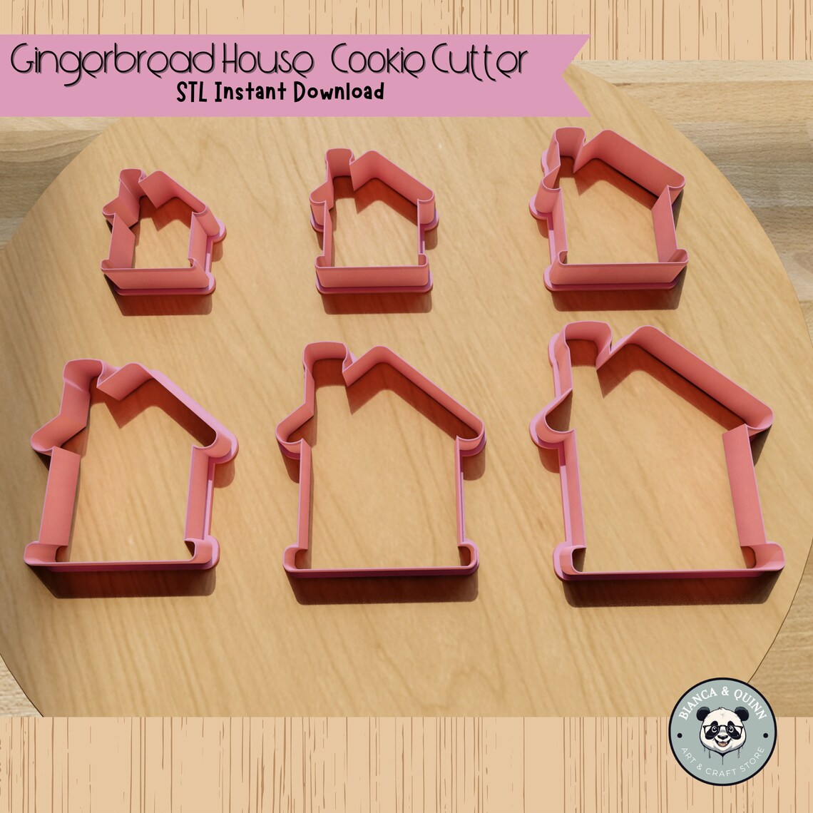 Gingerbread House Cookie Cutter STL File Instant Download for - Etsy