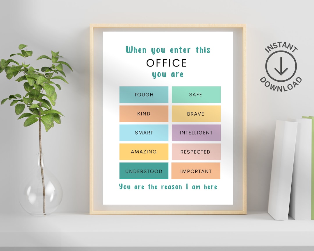Therapy Office Sign, Therapy Office Decor, Mental Health Print ...