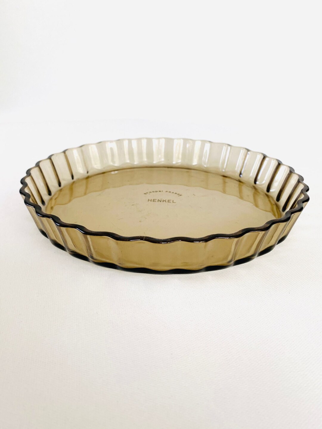 Cake Dish / Oven Dish Made of Smoked Glass - Arcopal France - Henkel - Etsy