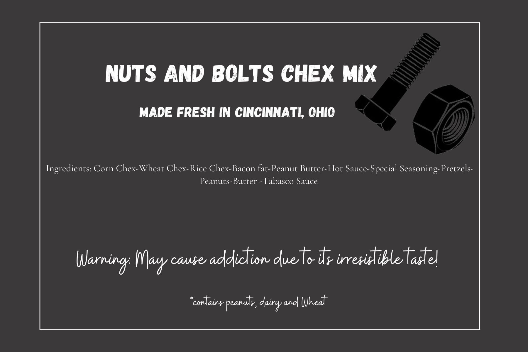 Nuts and Bolts Chex Mix - Etsy