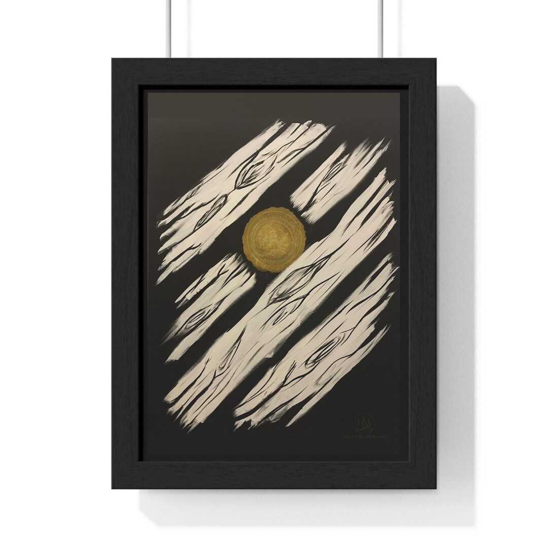 Parable of the Lost Coin Framed Poster: Abstract Sun Art, Inspirational ...