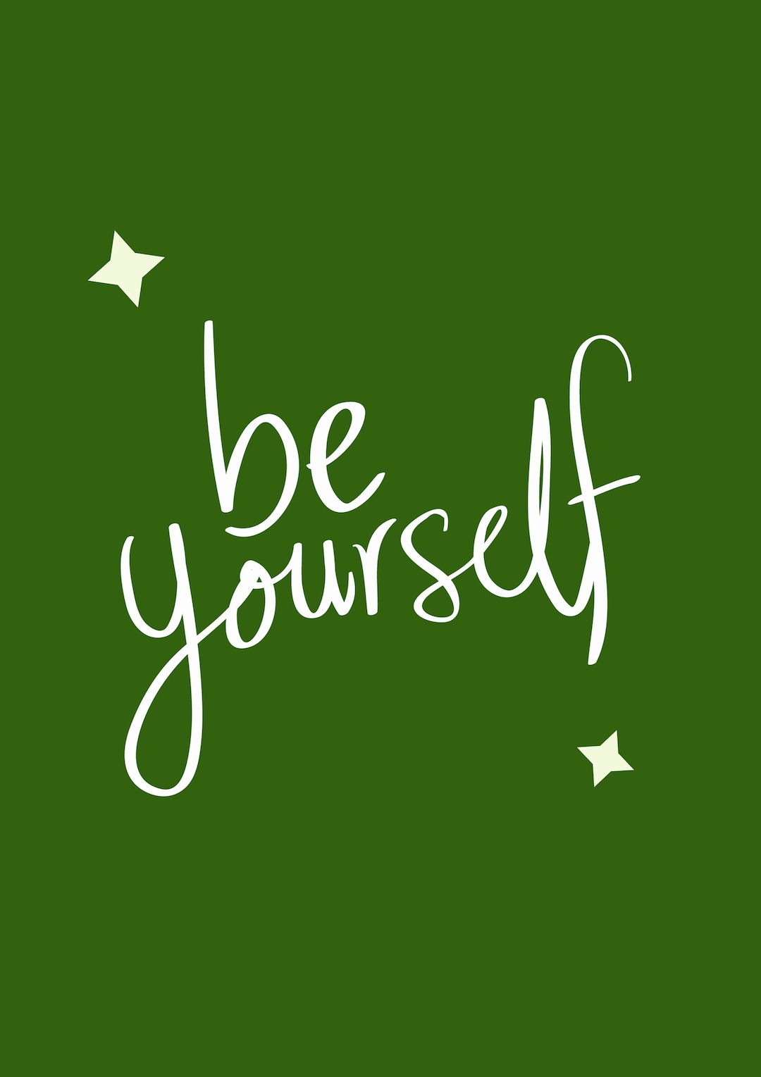 Be Yourself Wall Art, Printable Art, Inspirational Quote - Etsy