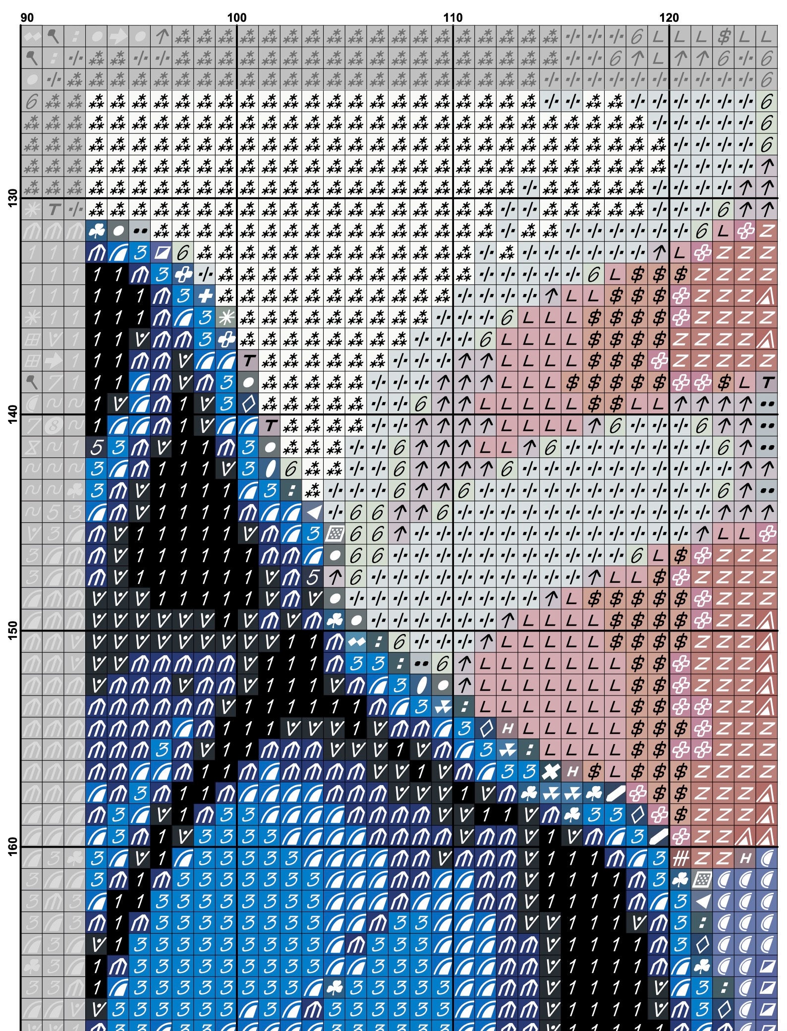 Portrait of a Scrooge Mcduck, Cross Stitch Scrooge Mcduck, Cartoon ...