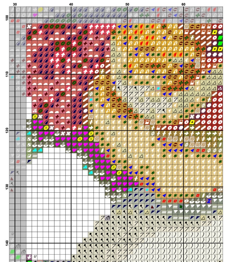 Cross Stitch Saga Digital Pattern, PDF, XSD. - Etsy