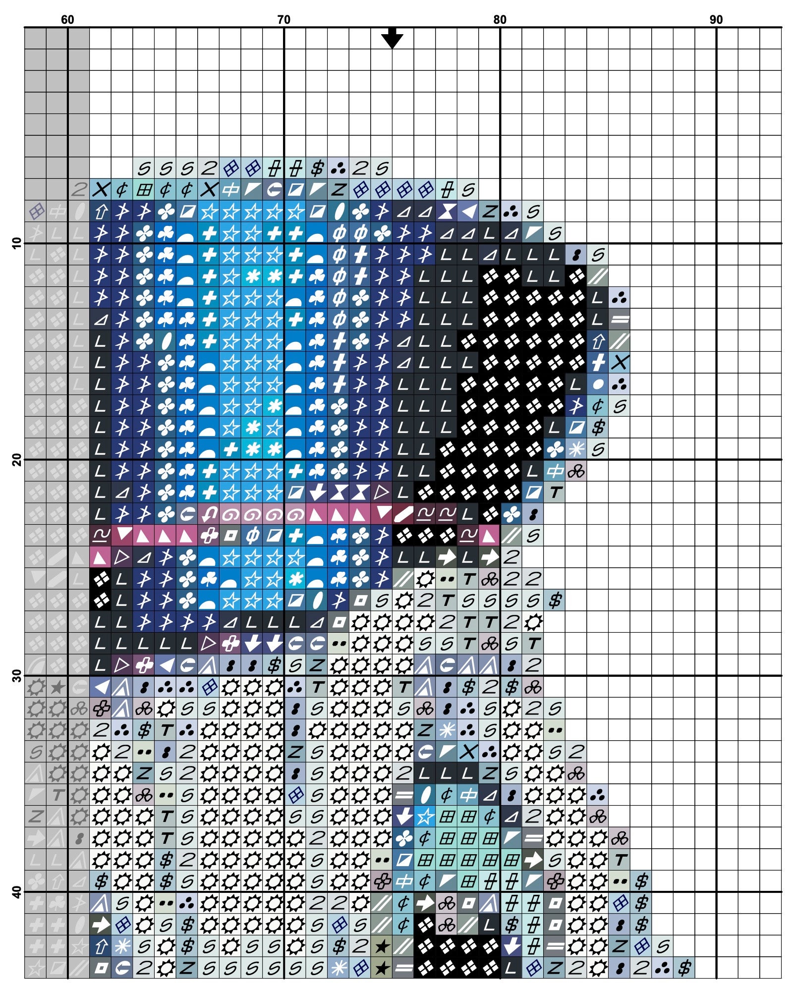 Portrait of a Scrooge Mcduck, Cross Stitch Scrooge Mcduck, Cartoon ...