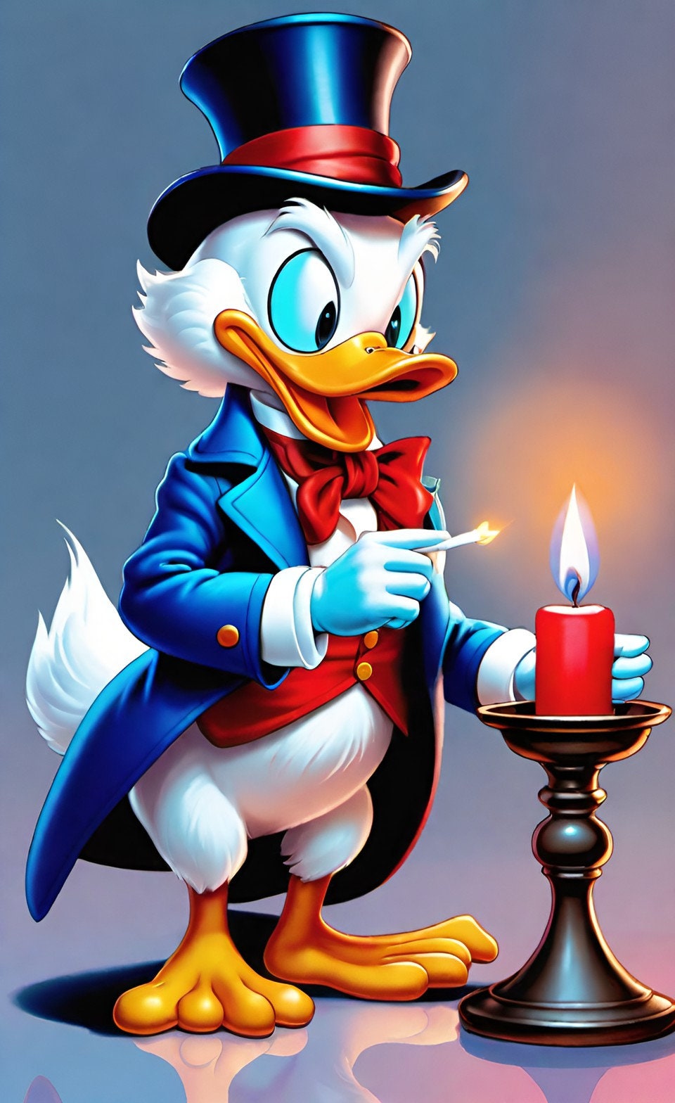 Portrait of a Scrooge Mcduck, Cross Stitch Scrooge Mcduck, Cartoon ...