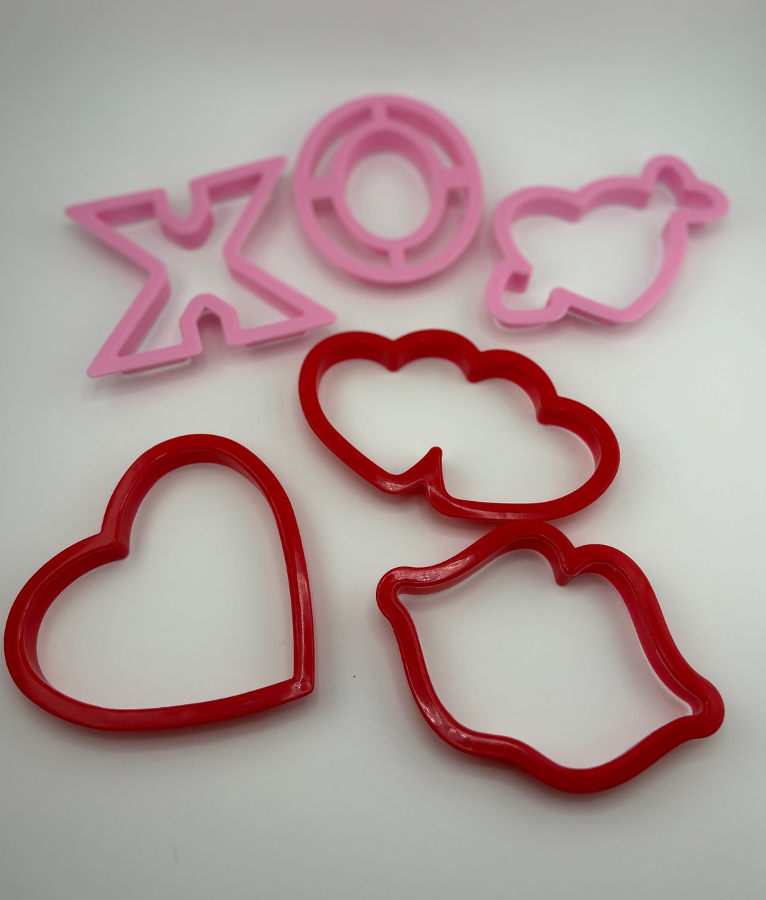 Heart Lips XO Cookie Cutter Set: Valentine's Day Baking - Etsy