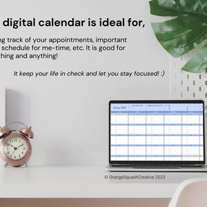 Editable Monthly Planner | 2024 Calendar | Google Sheets Calendar ...