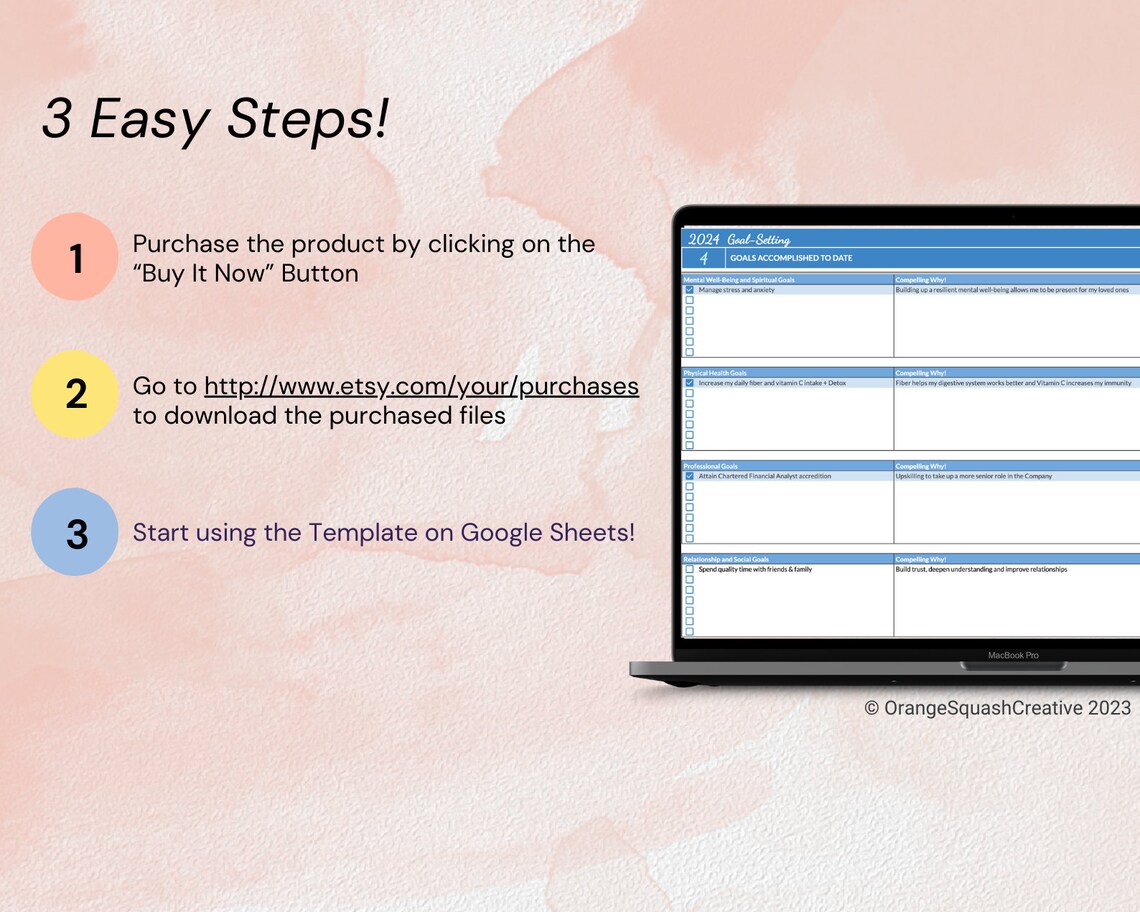 2024 Goal Planner 2024 Goal Setting Planner SMARTER Goal - Etsy