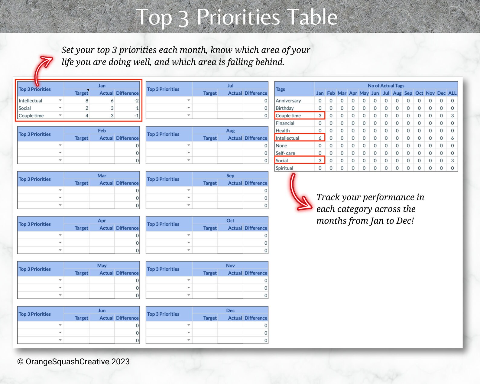 Editable Monthly Planner | 2024 Calendar | Google Sheets Calendar ...