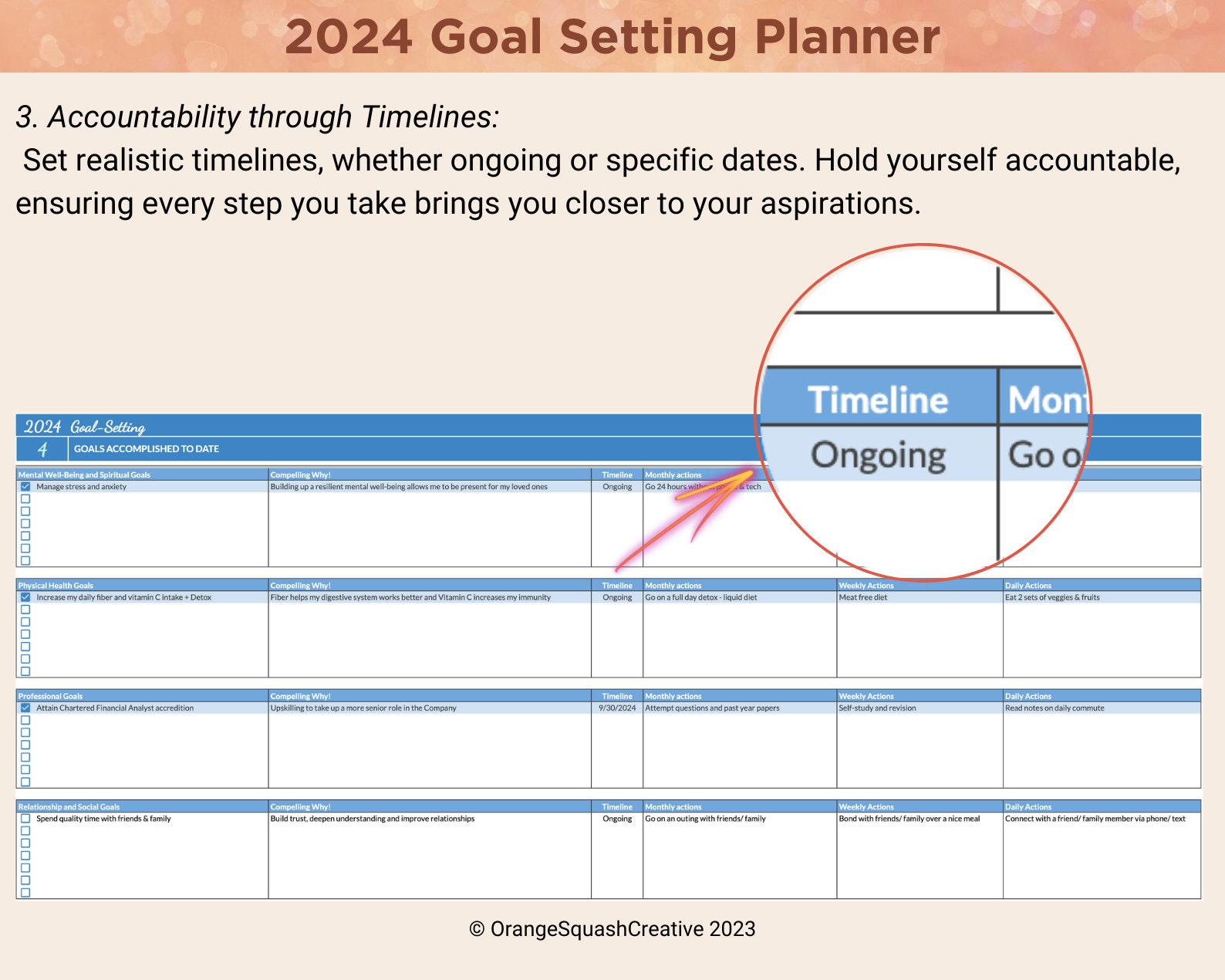 2024 Goal Planner 2024 Goal Setting Planner SMARTER Goal - Etsy